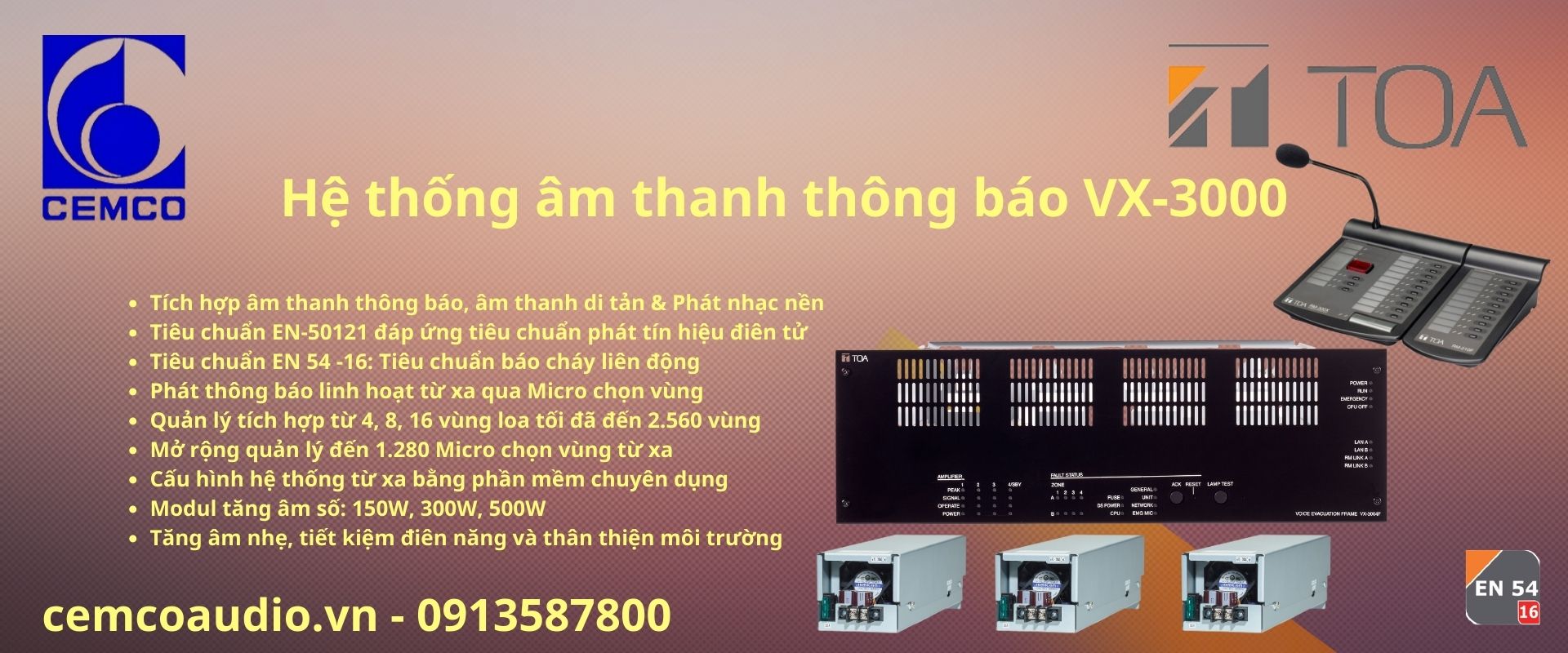 Hệ thống VX 3000, Hệ thống VX 3000 TOA